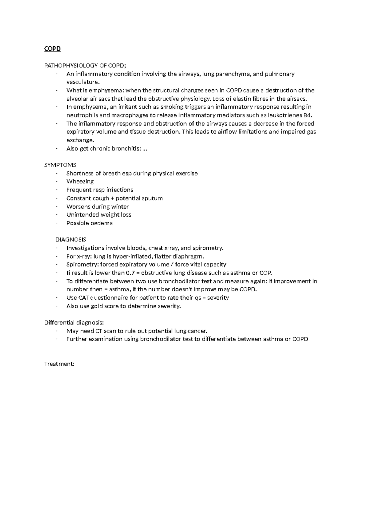 COPD 101: Pathophysiology, Symptoms, Diagnosis & Treatment Guidelines ...