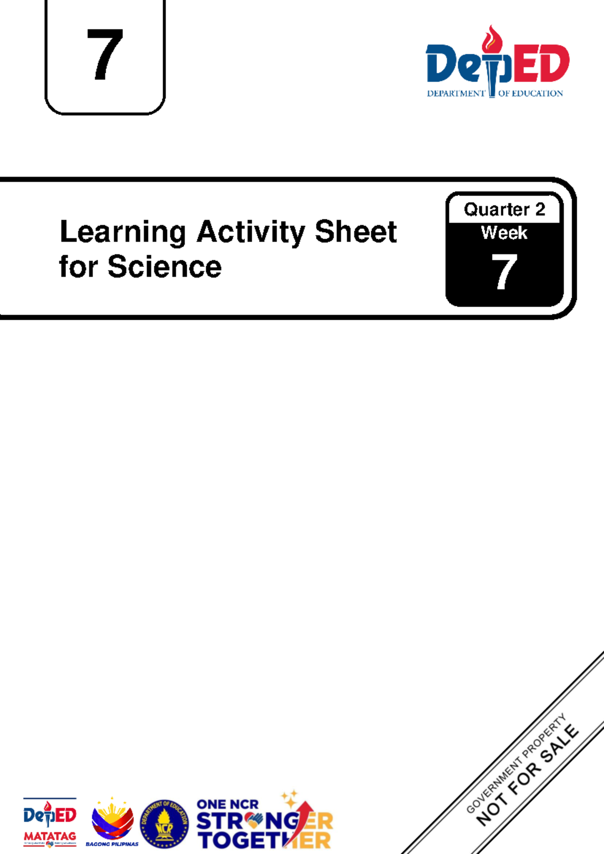 WS G7 Science Q2 Wk7 v3 - fsfaf - 7 Learning Activity Sheet for Science ...