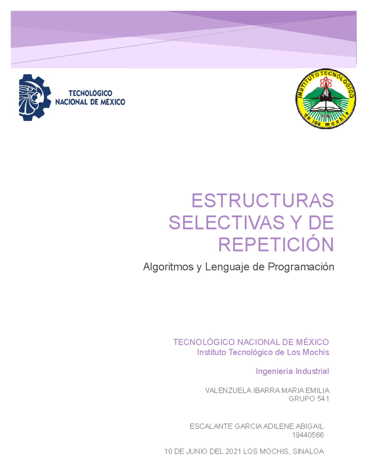 Tarea 1U4 - Estructuras Selectivas y Repetitivas en Algoritmos - Studocu