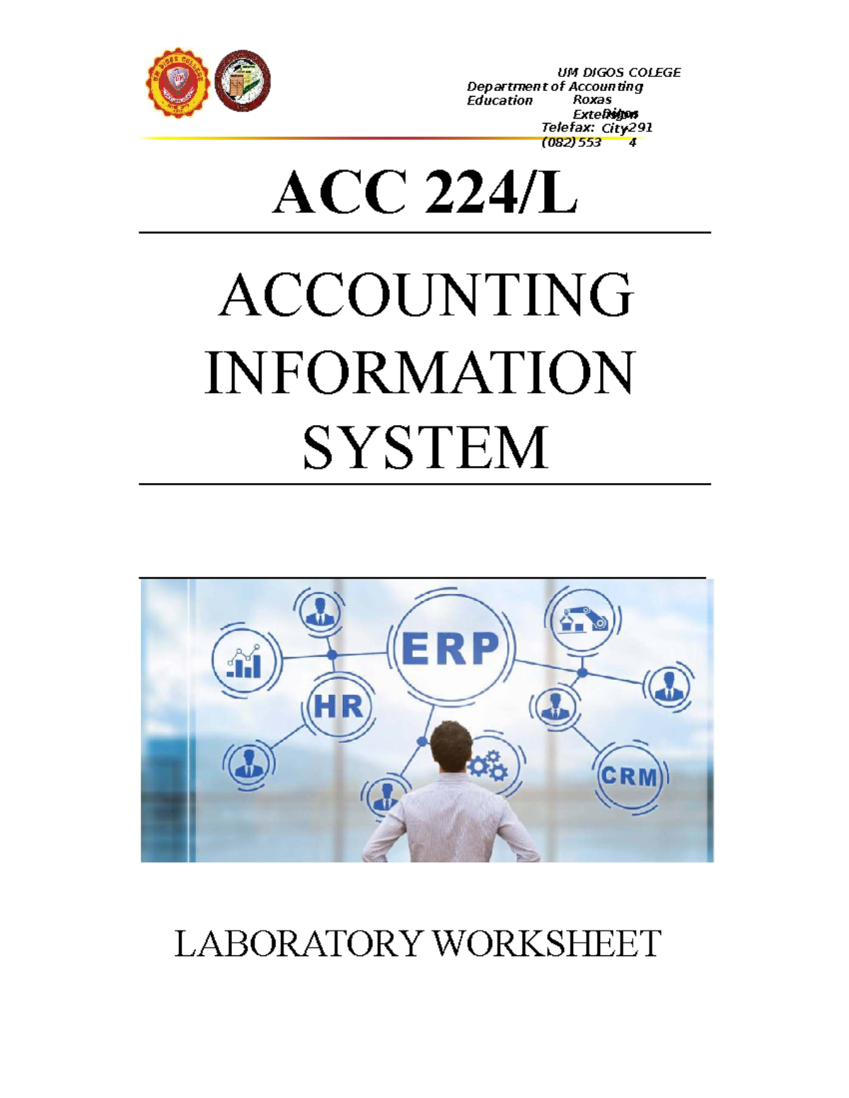 ACC 224 L Accounting Information System Lab Worksheet - Studocu