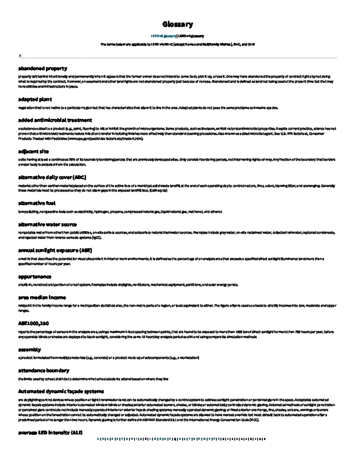 LEED v4 & v5 Glossary: Key Terms for Sustainable Building Practices ...