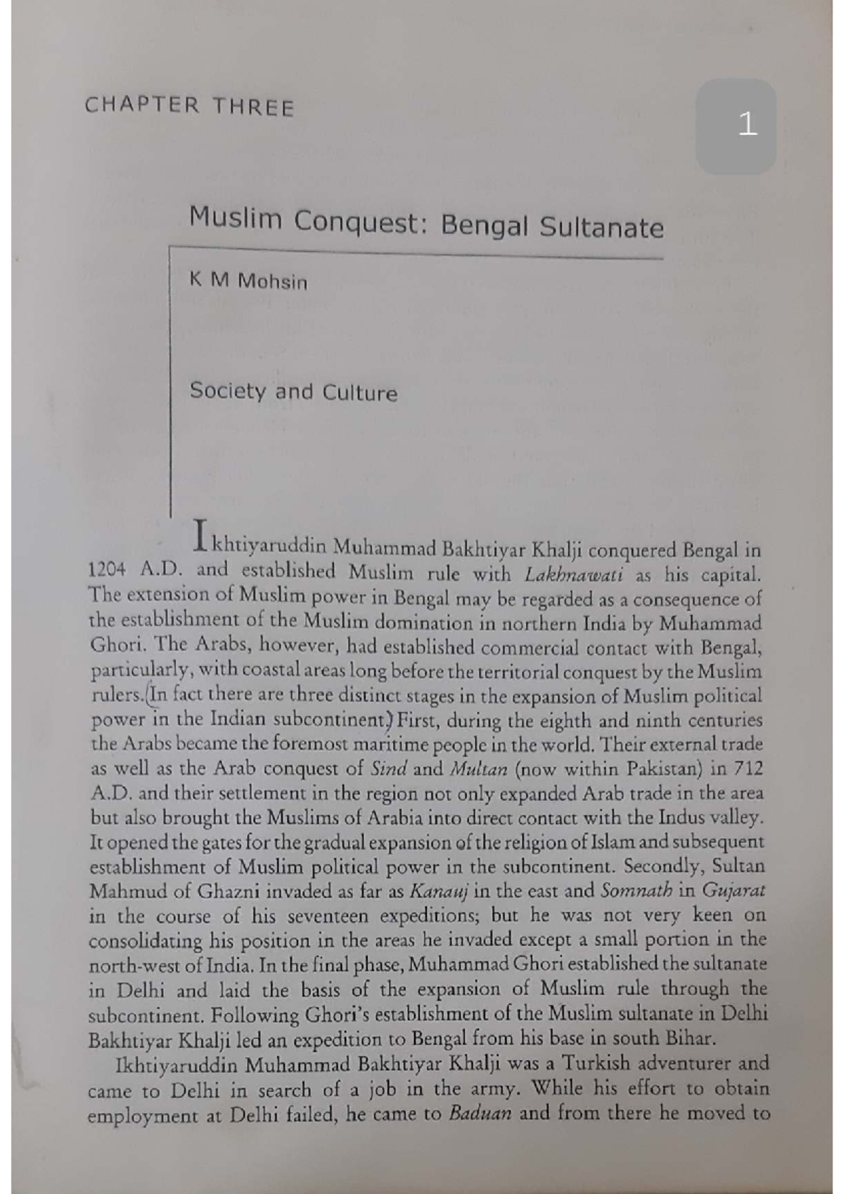 BENGAL SULTANATE: MUSLIM CONQUEST AND CULTURAL IMPACT - Studocu