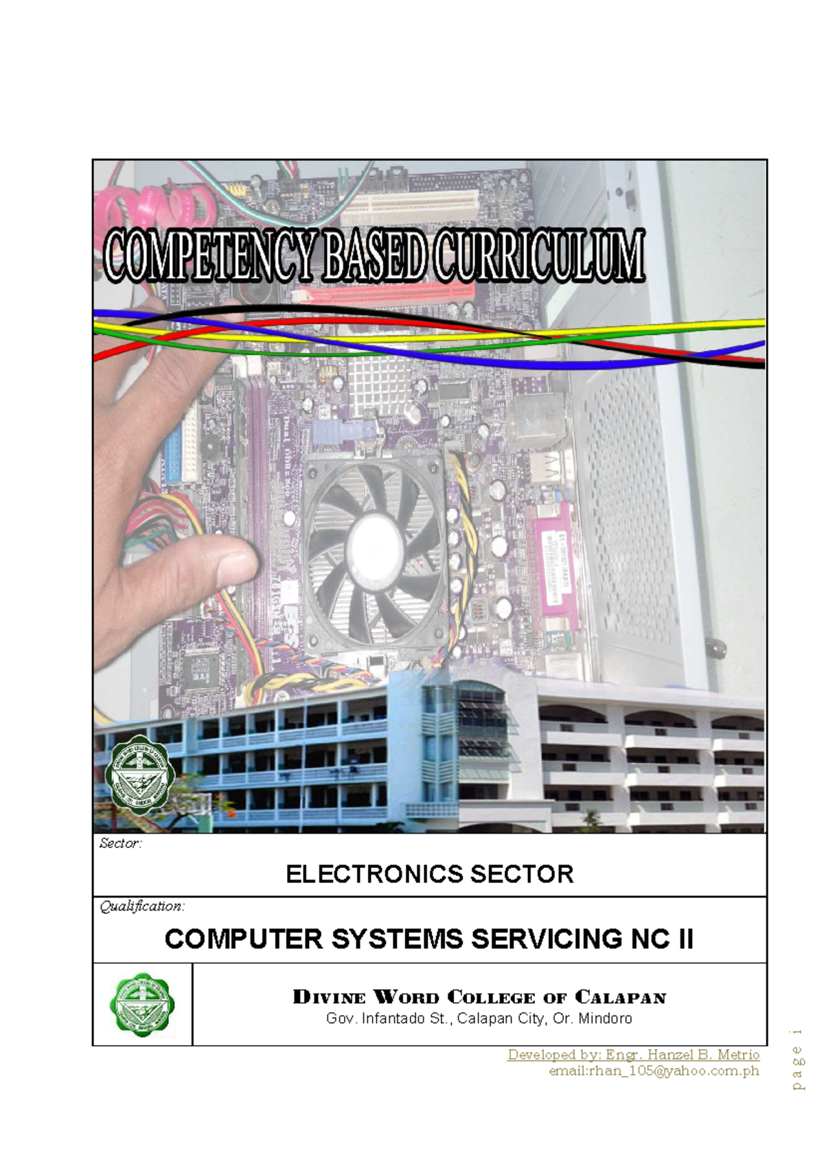 Computer Systems Servicing NC II - Competency-Based Curriculum Guide ...