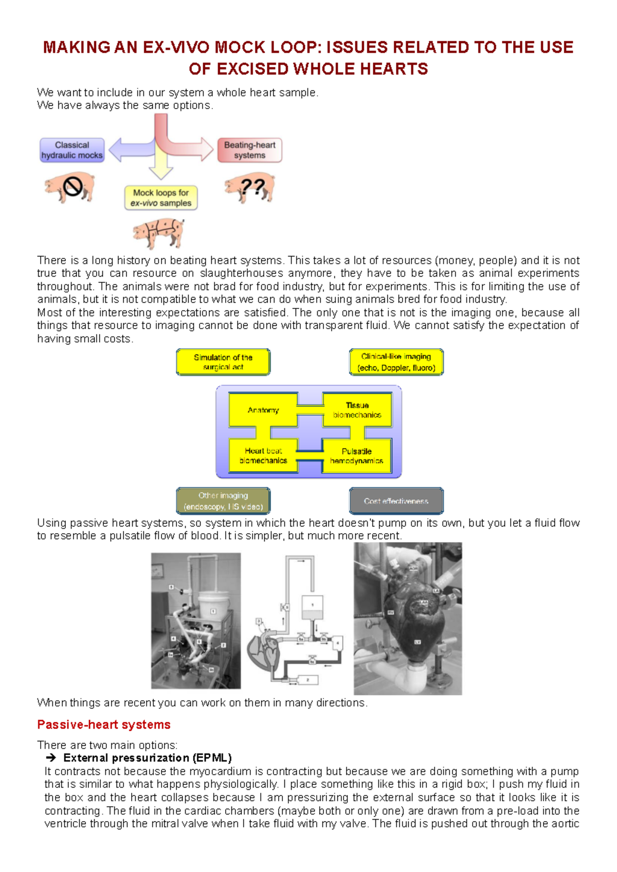 Amacs Fiore 11 12 - Lecture Notes on Mock Loop Heart Systems - Studocu