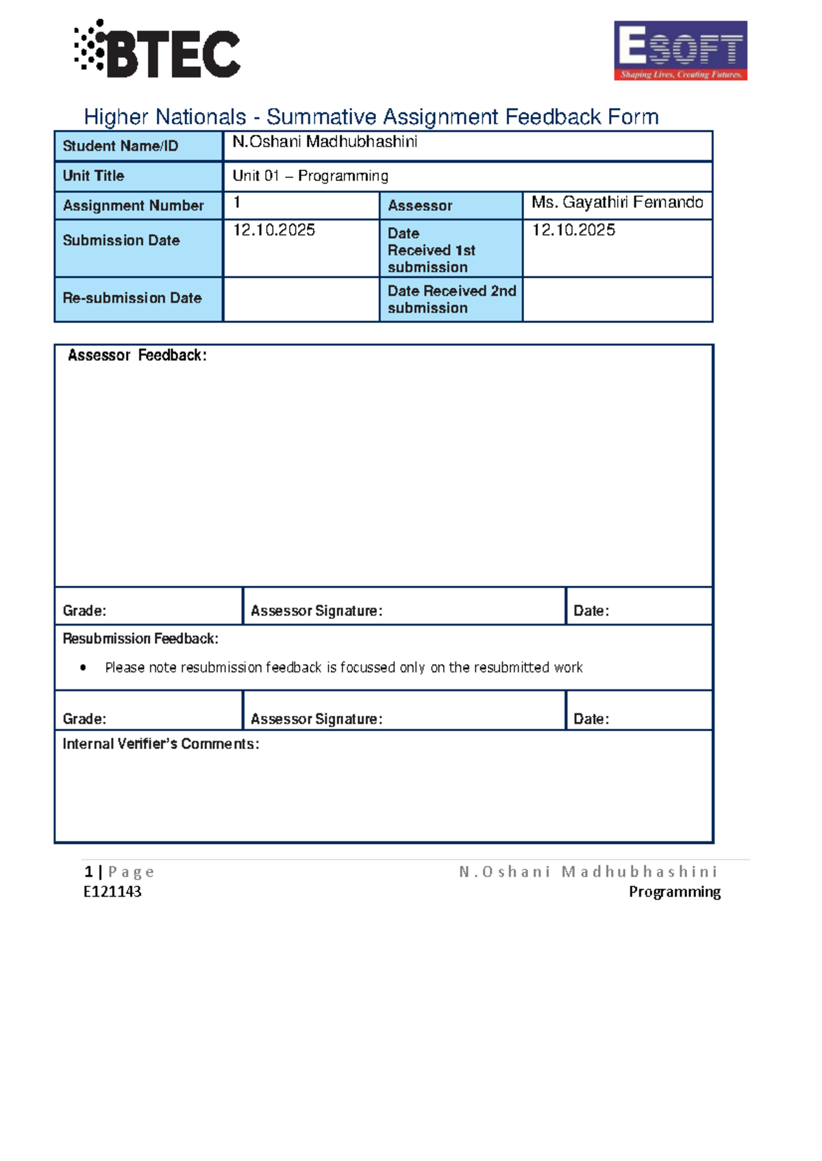 Unit 01 Programming Assignment: Training Fee Calculation System ...