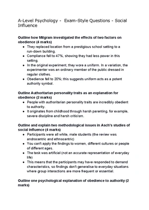 AQA A Level Psychology Exam: Multi-Store Model of Memory Analysis - Studocu