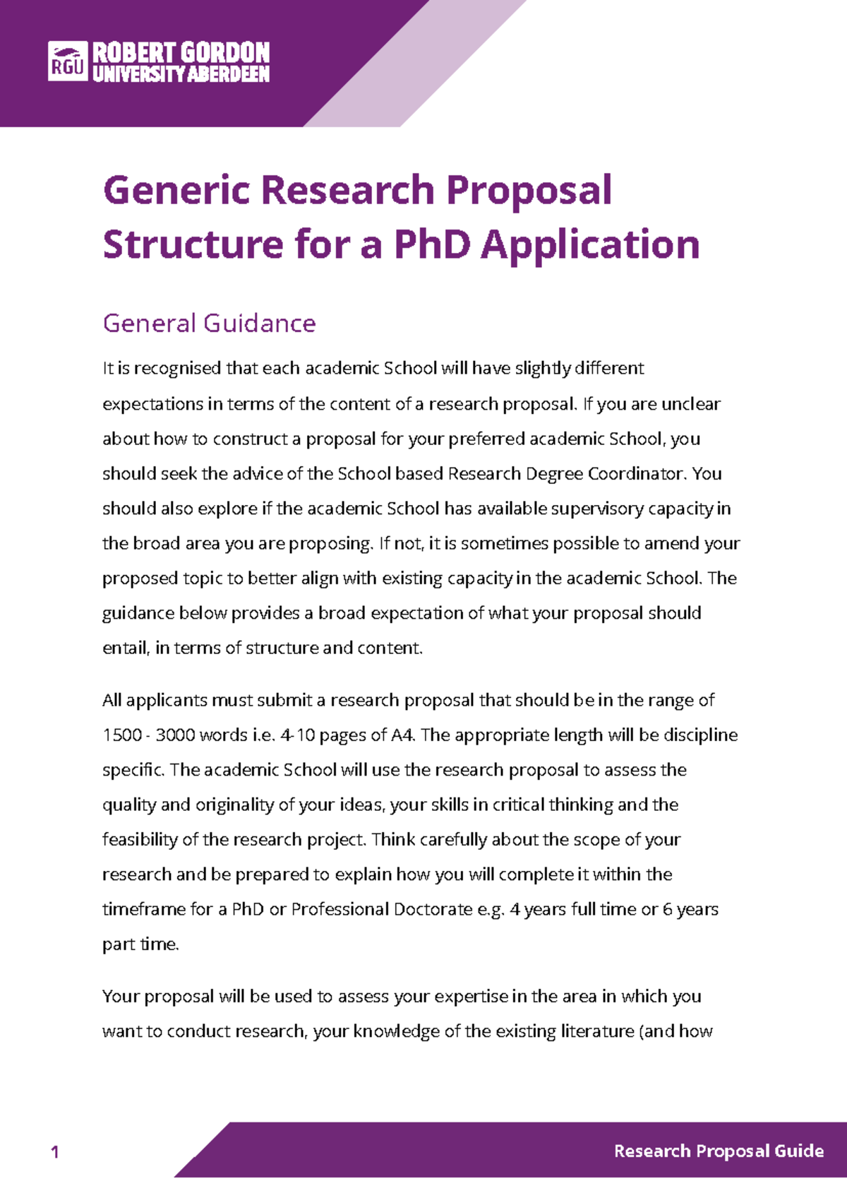 Research Proposal Writing Guide for PhD Applications - Studocu