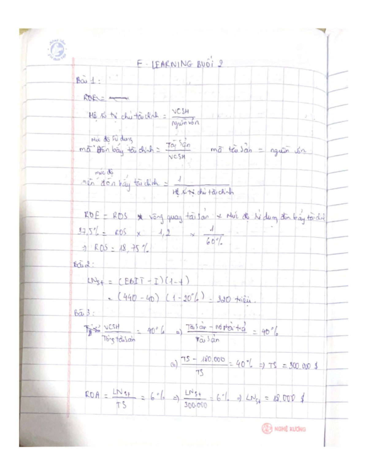 E2-TCDN - Final Exam Notes on Financial Management Concepts - Studocu