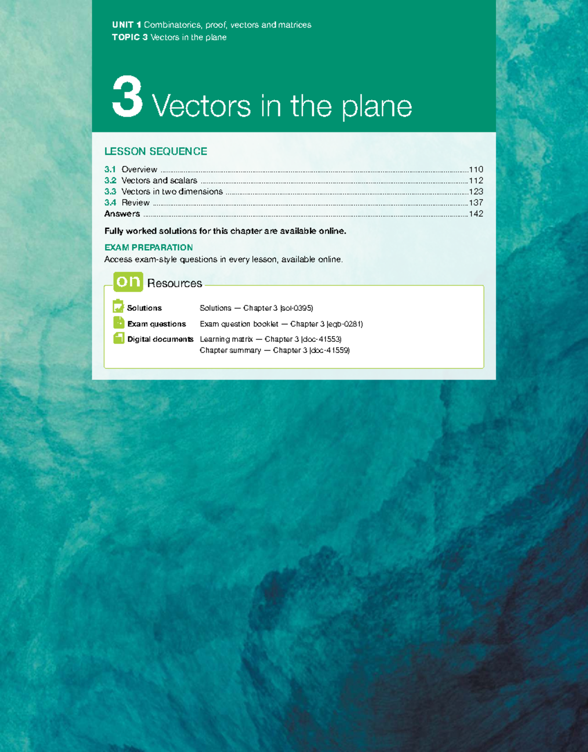 C03 Vectors in the Plane: Comprehensive Lesson Notes and Overview - Studocu