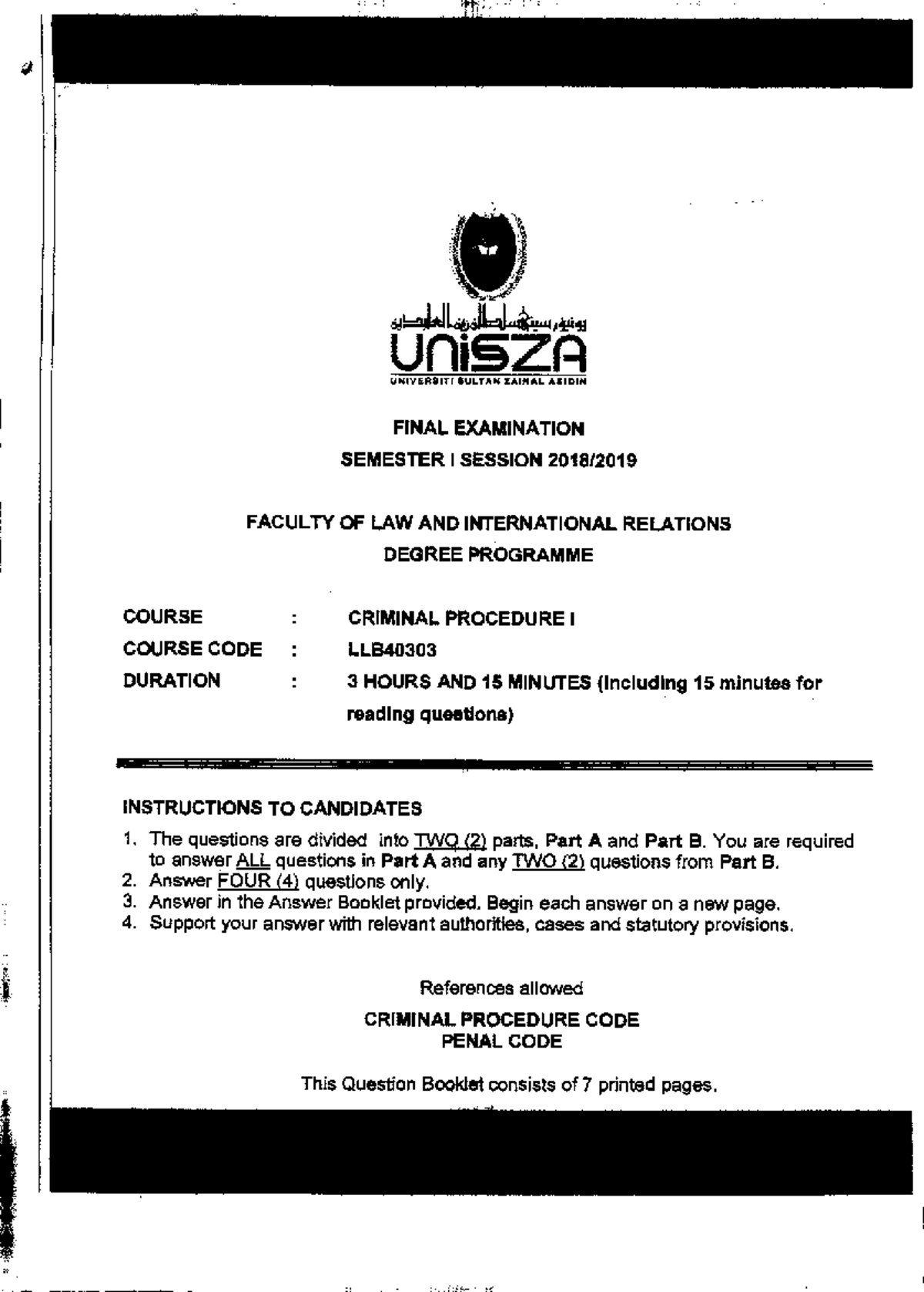CPC Final EXAM 18'19 - Meowww meowwww :)) - di Bills the UNISZ ...