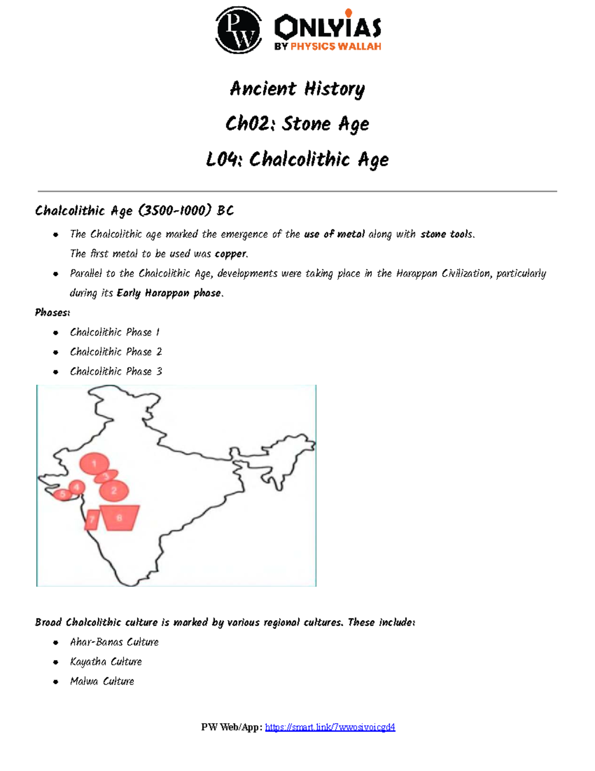 Chalcolithic Age Insights: Harappan Civilization Overview (Course Code ...