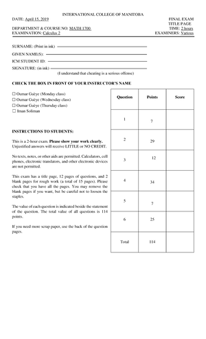 1700 Worksheet 6 Solutions - Math 1700 Worksheet 6: Slicing Formula for ...