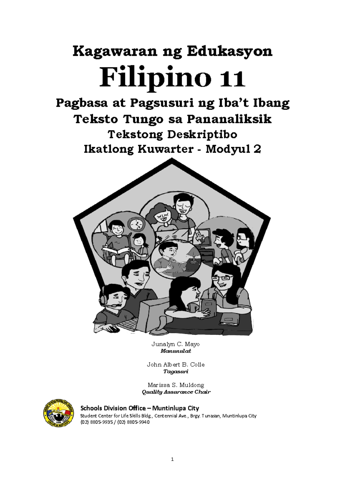 Filipino 11 - Modyul 2: Pagbasa at Pagsusuri ng Tekstong Deskriptibo ...