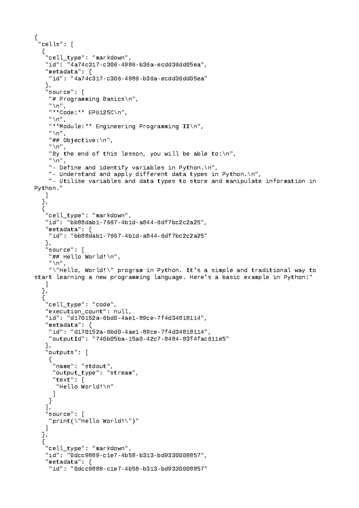 001 - Programming Basics - { "cells": [ { "cell_type": "markdown ...