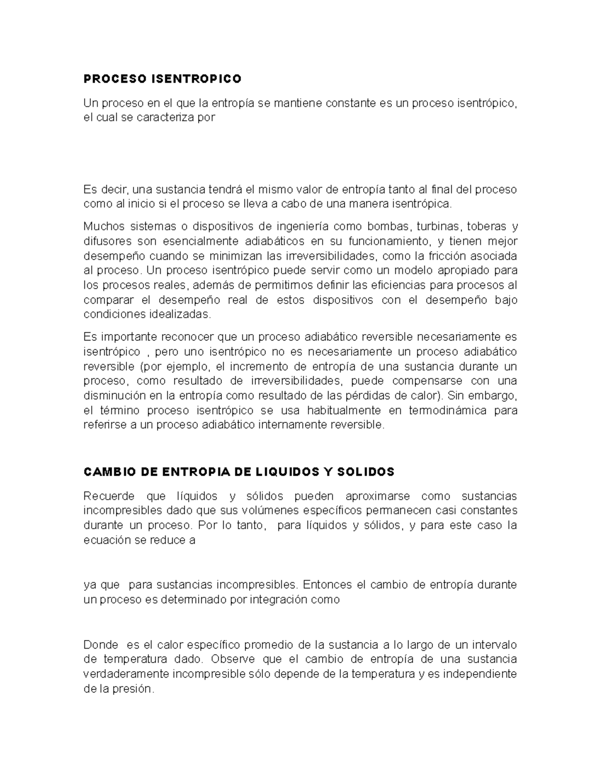 Proceso Isentrópico en Termodinámica: Fundamentos y Aplicaciones - Studocu