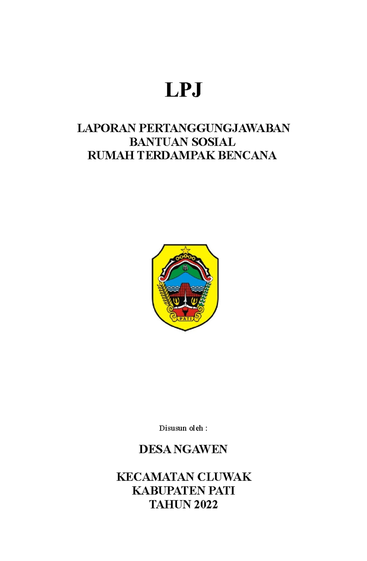 LPJ Bencana ALAM DESA Ngawen ahmad solhan - LPJ LAPORAN ...