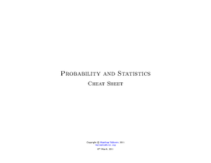 S1Cheat Sheet - Statistics - S1 Cheat Sheet Using Your Calculator You ...
