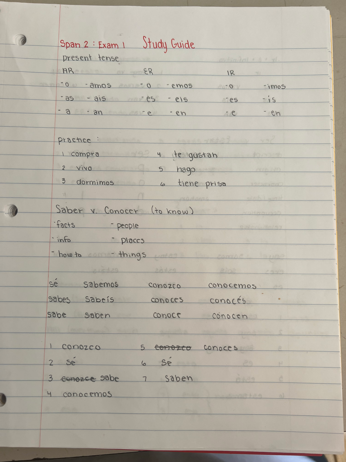 SPAN 2 EXAM 1 COMPLETE REVIEW NOTES - Studocu