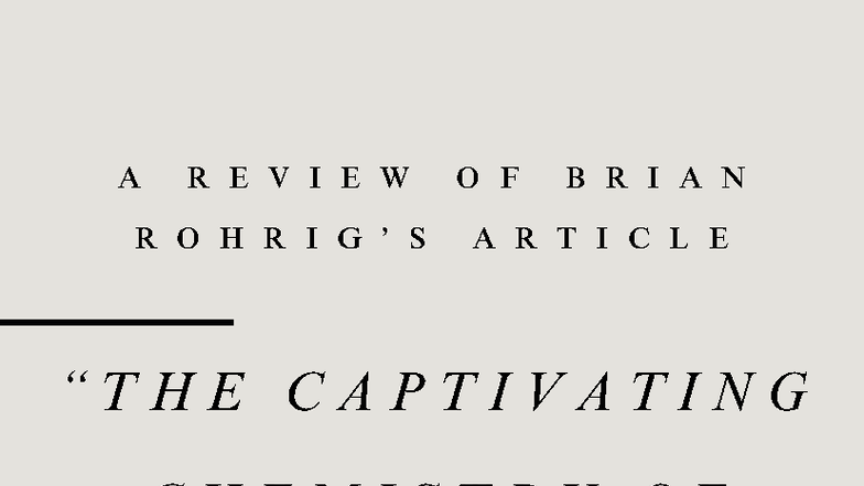 Chemistry of Candles: A Review of Brian Rohrig's Insights - Studocu