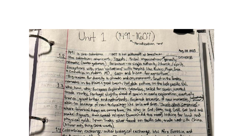 APUSH Unit 1: Detailed Notes on Pre-Columbian America & Exploration ...