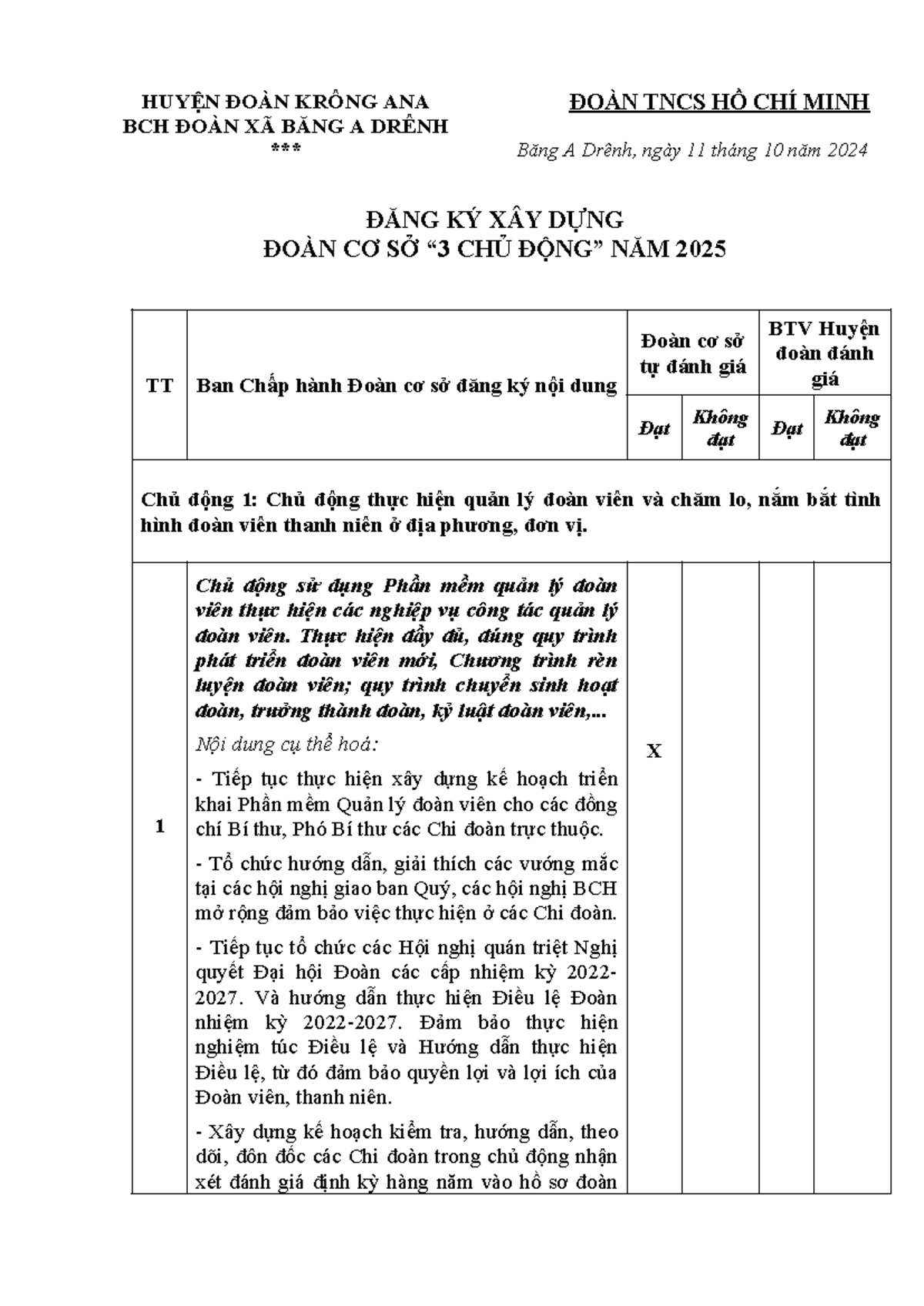 Mau dang ky doan co so 3 chu dong 2024 - HUYỆN ĐOÀN KRÔNG ANA BCH ĐOÀN ...