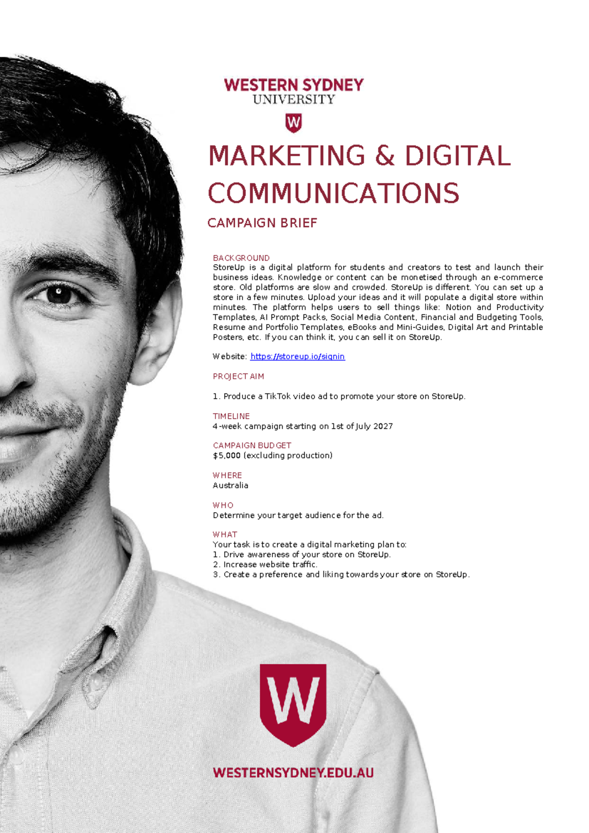 Assessment 2 - ADM Group Project Brief: Digital Marketing Campaign for ...