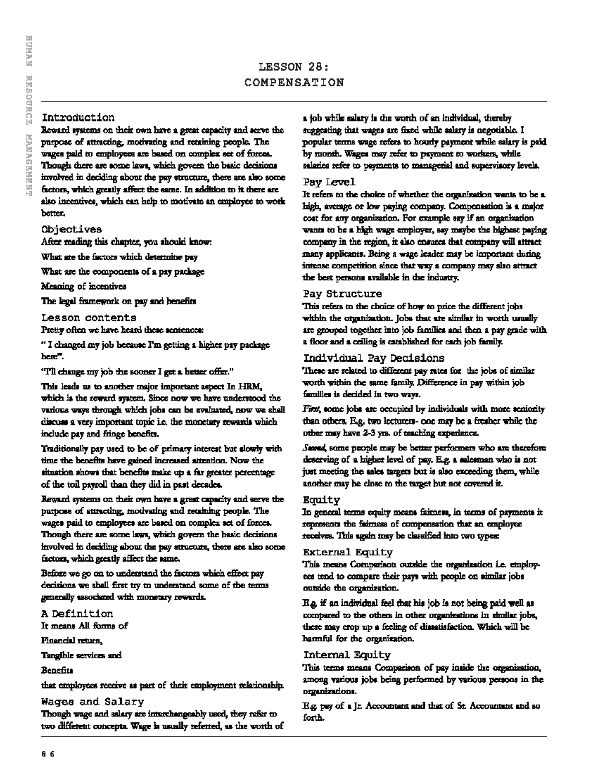 Compensation - Human resource management is the strategic approach to ...