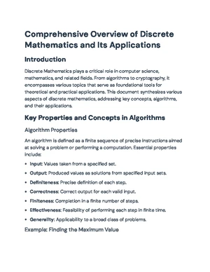 Discrete Mathematics - Study Notes & Assignments - Studocu