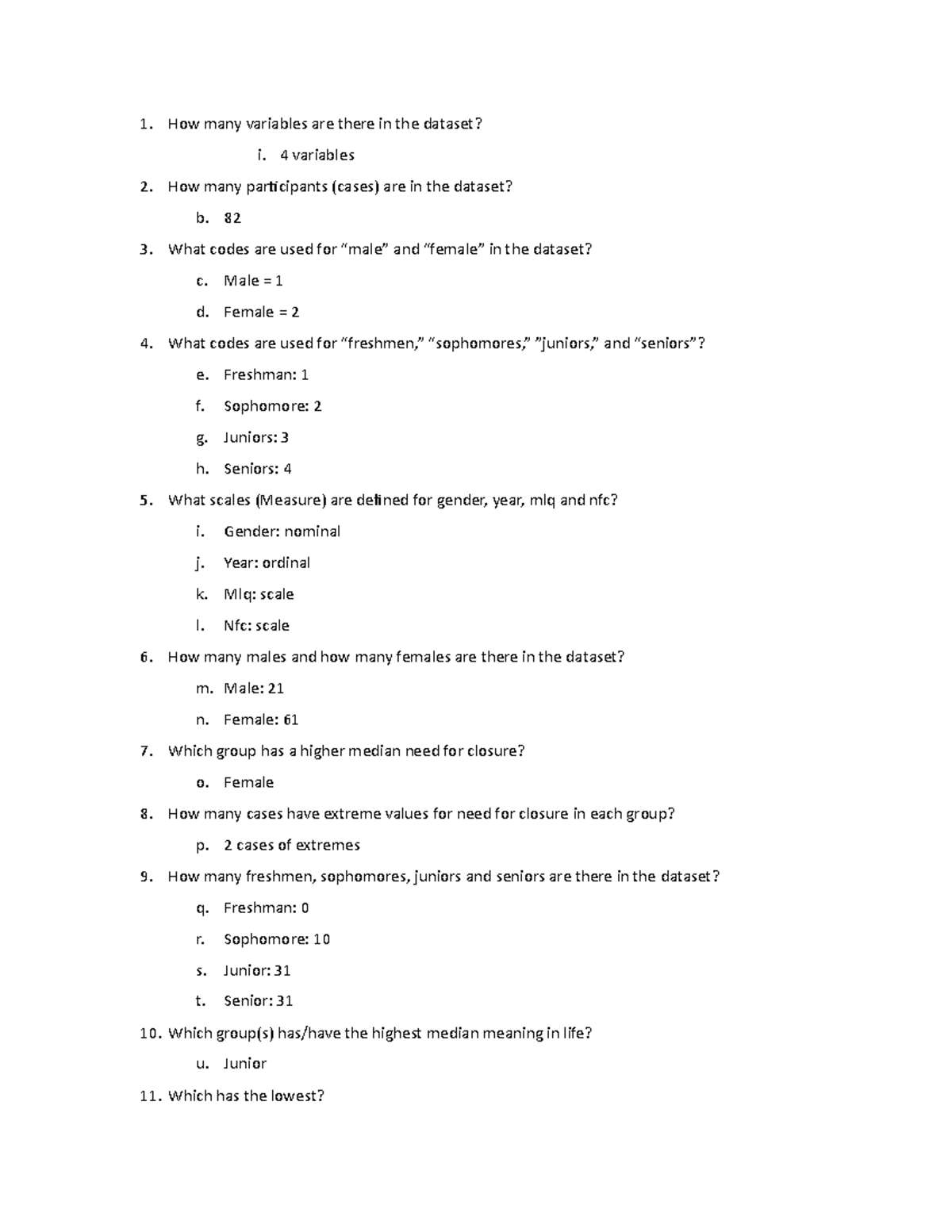 SPSS Assignment: Dataset Analysis & Variables (Chapter 2) - Studocu