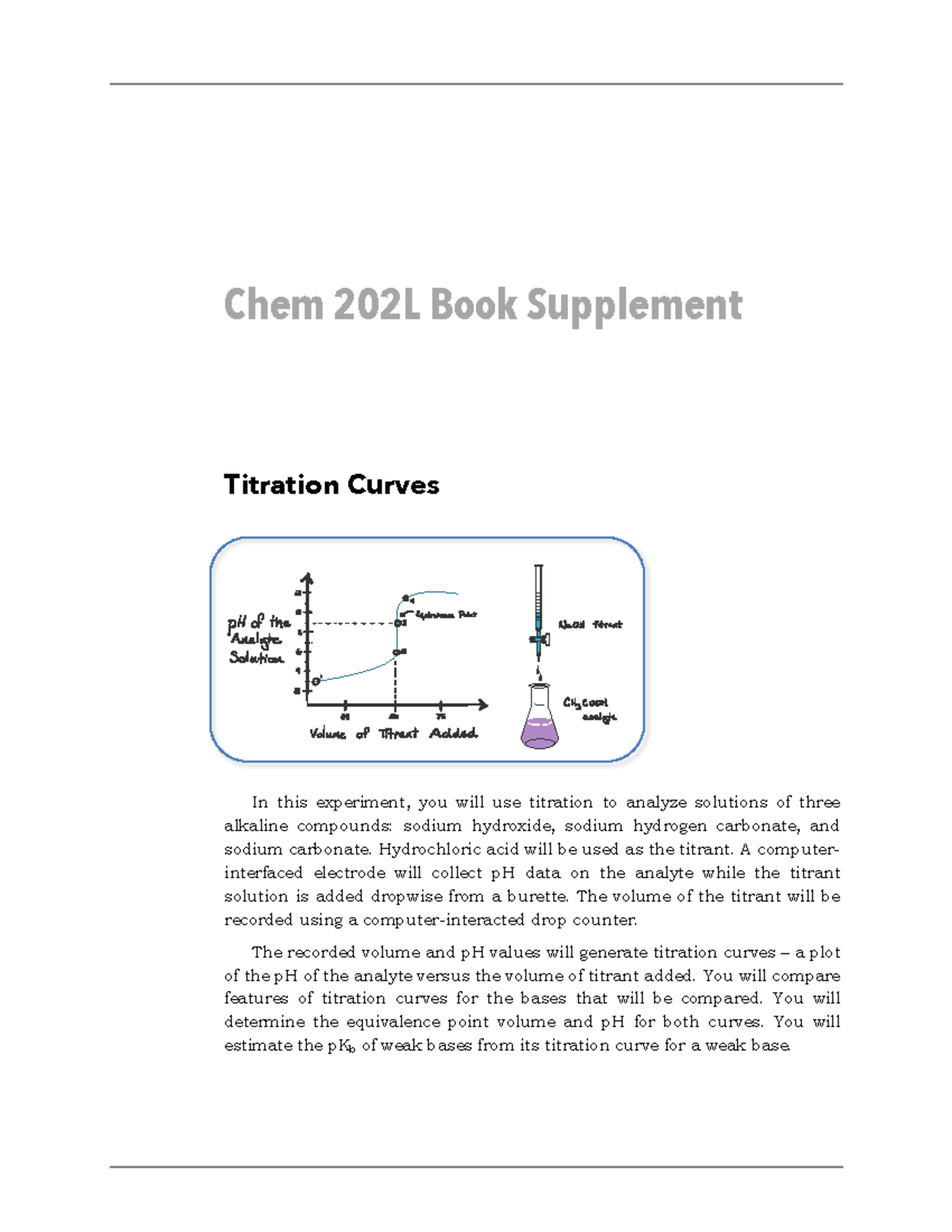 Titration Curves - Chem Lab Notebook preperation - Chem 202L Book ...