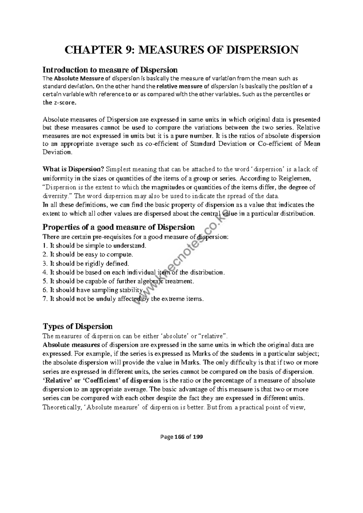 CHAPTER 9: MEASURES OF DISPERSION - Understanding Variability in Data ...