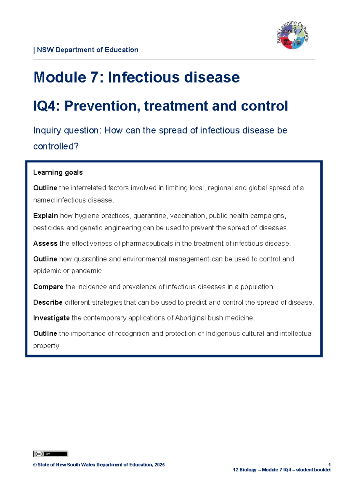 Module 7: Infectious Disease IQ4 - Prevention, Treatment & Control ...