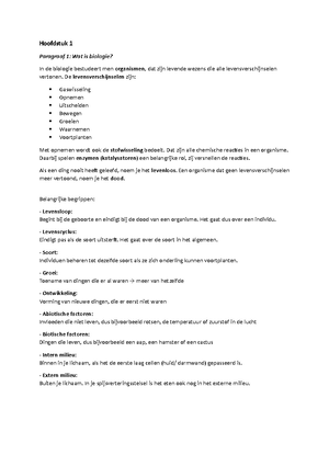 thema 5 - planten - Biologie - planten Paragraaf 1 – bouw, groei en ...