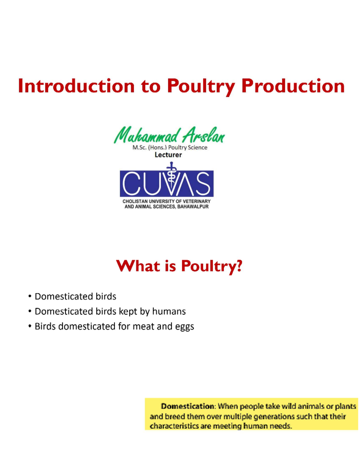 Poultry Production Overview: Key Concepts and Practices (Poultry Sci ...