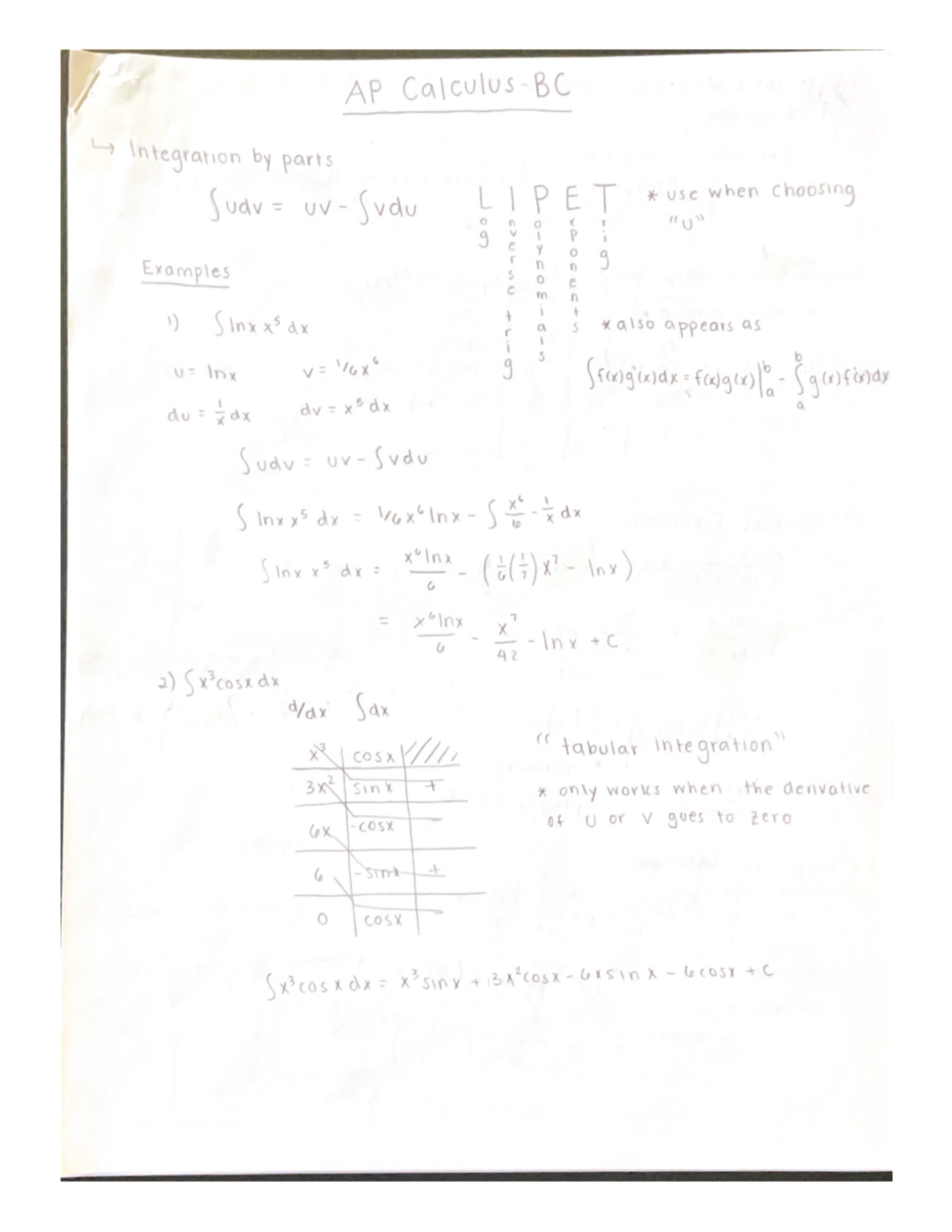 AP Calculus BC - Final Exam Study Guide - Studocu