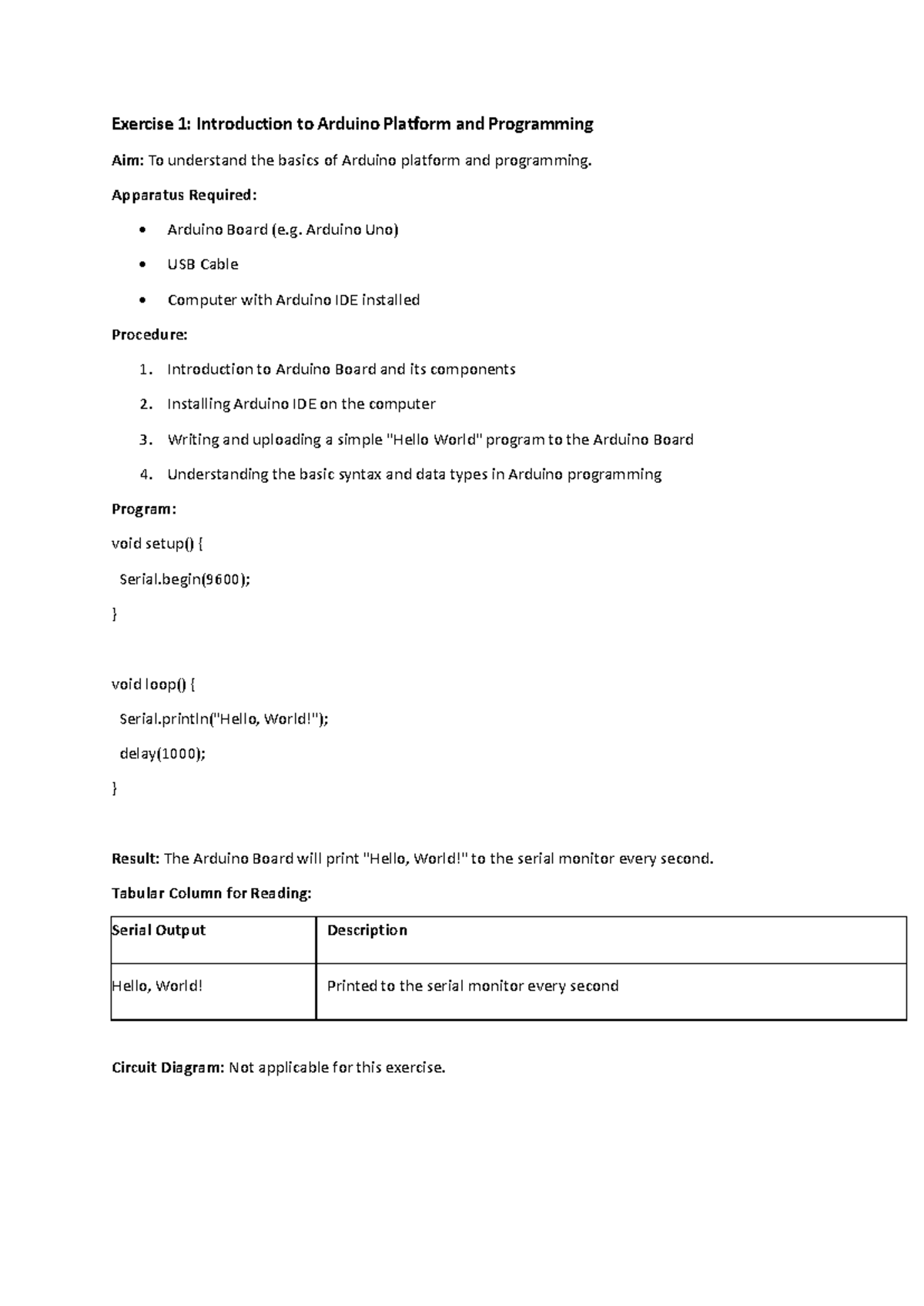 Io T LAB Manual - its very usefull - Exercise 1: Introduction to ...