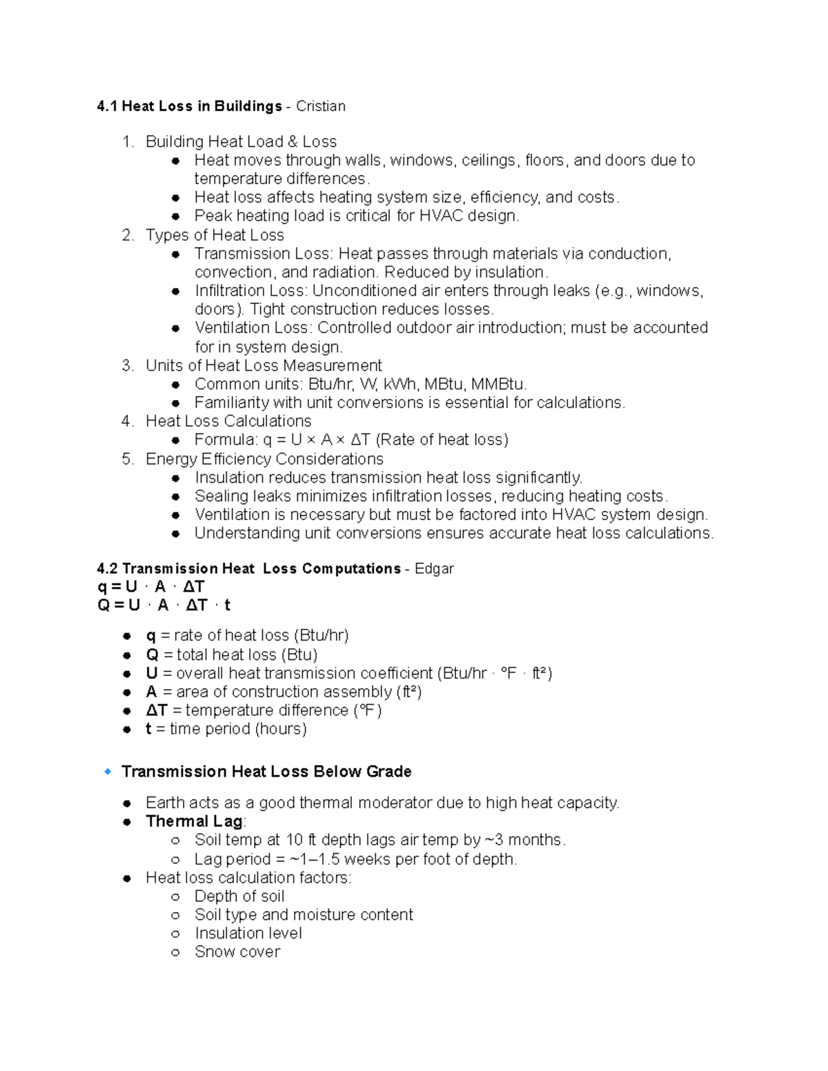 CM-162 Final Exam Study Guide: HVAC Heat Loss Calculations Explained ...
