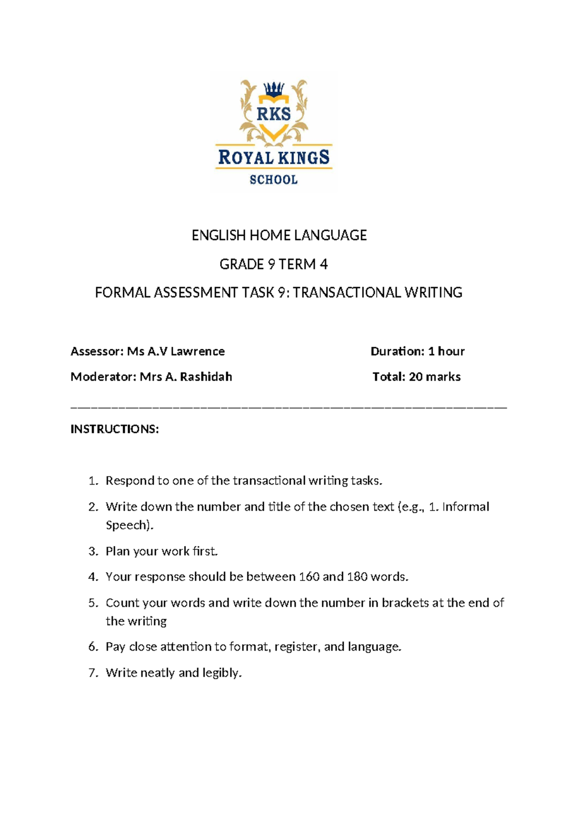 English HOME Language Grade 9 Cover PAGE - ENGLISH HOME LANGUAGE GRADE ...