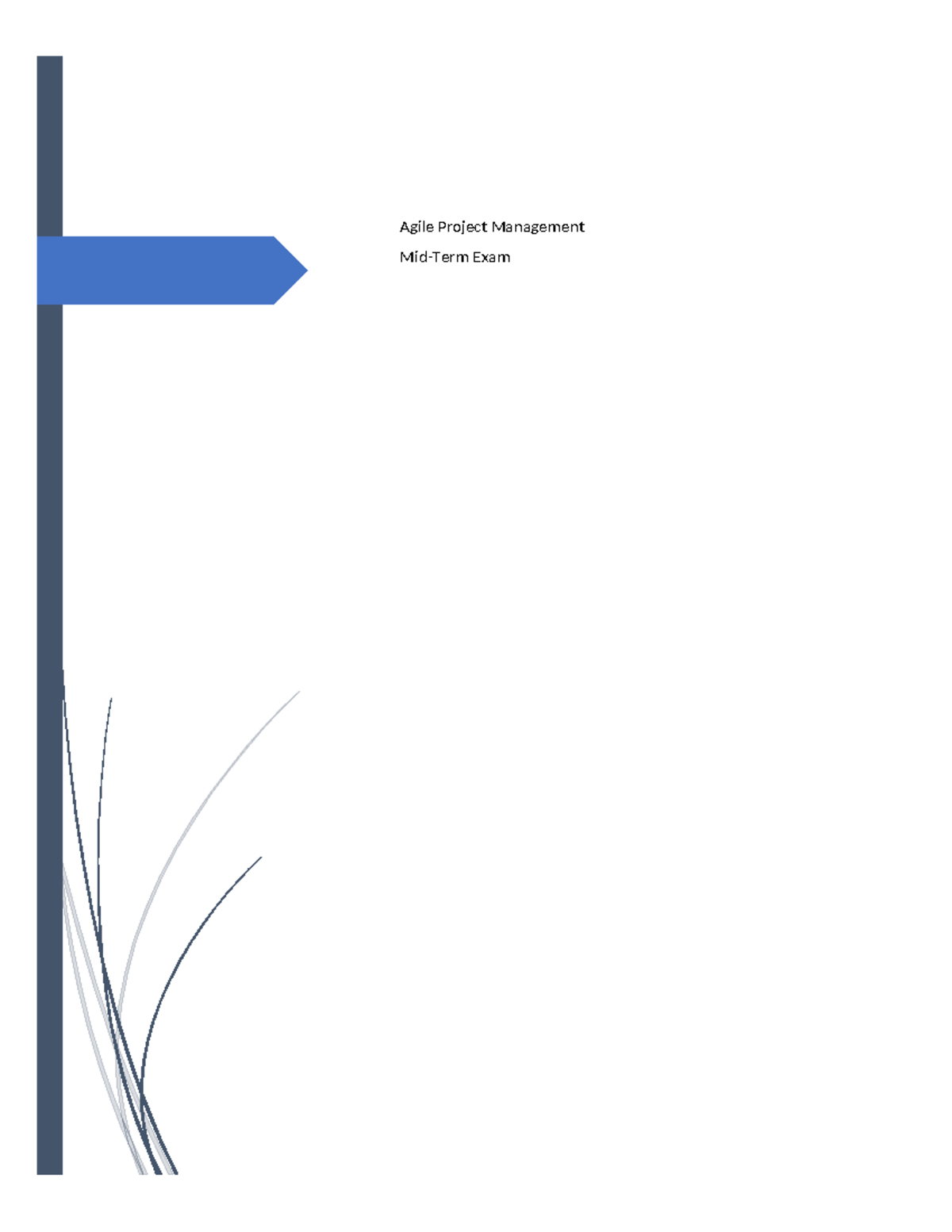 Agile Project Management Mid-Term Exam: Enhancing Practices at ING ...
