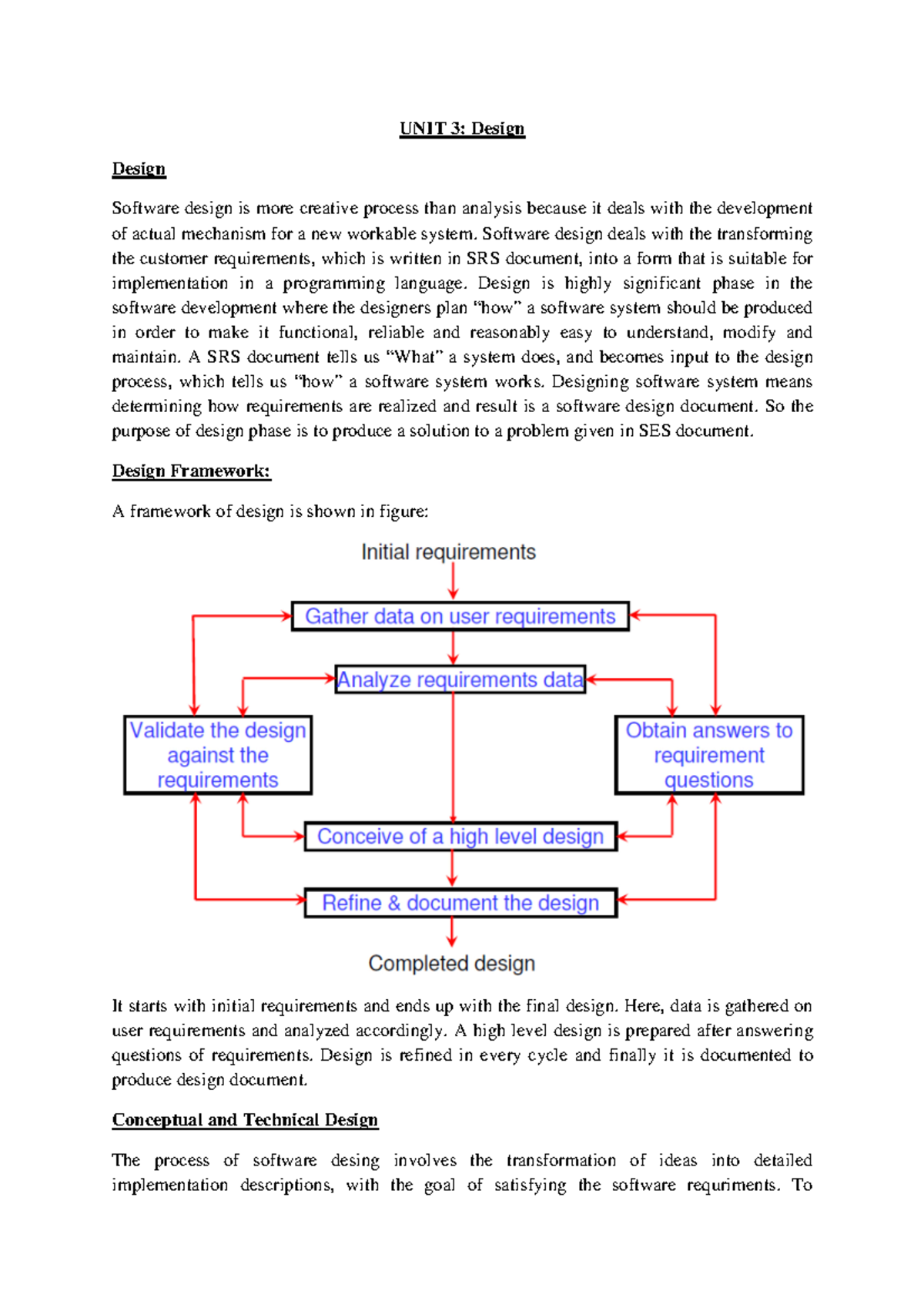 SE 301 - Unit 3: Software Design Concepts and Practices Notes - Studocu