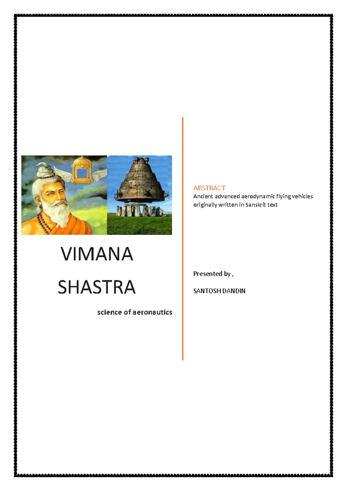 Vaimanika Shastra: Ancient Aerodynamics & Vimanas Explained - Studocu