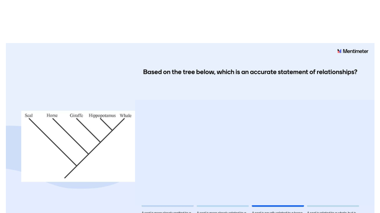 Biol4289 practicequestions Menti - Answers: page 1. A seal is equally ...