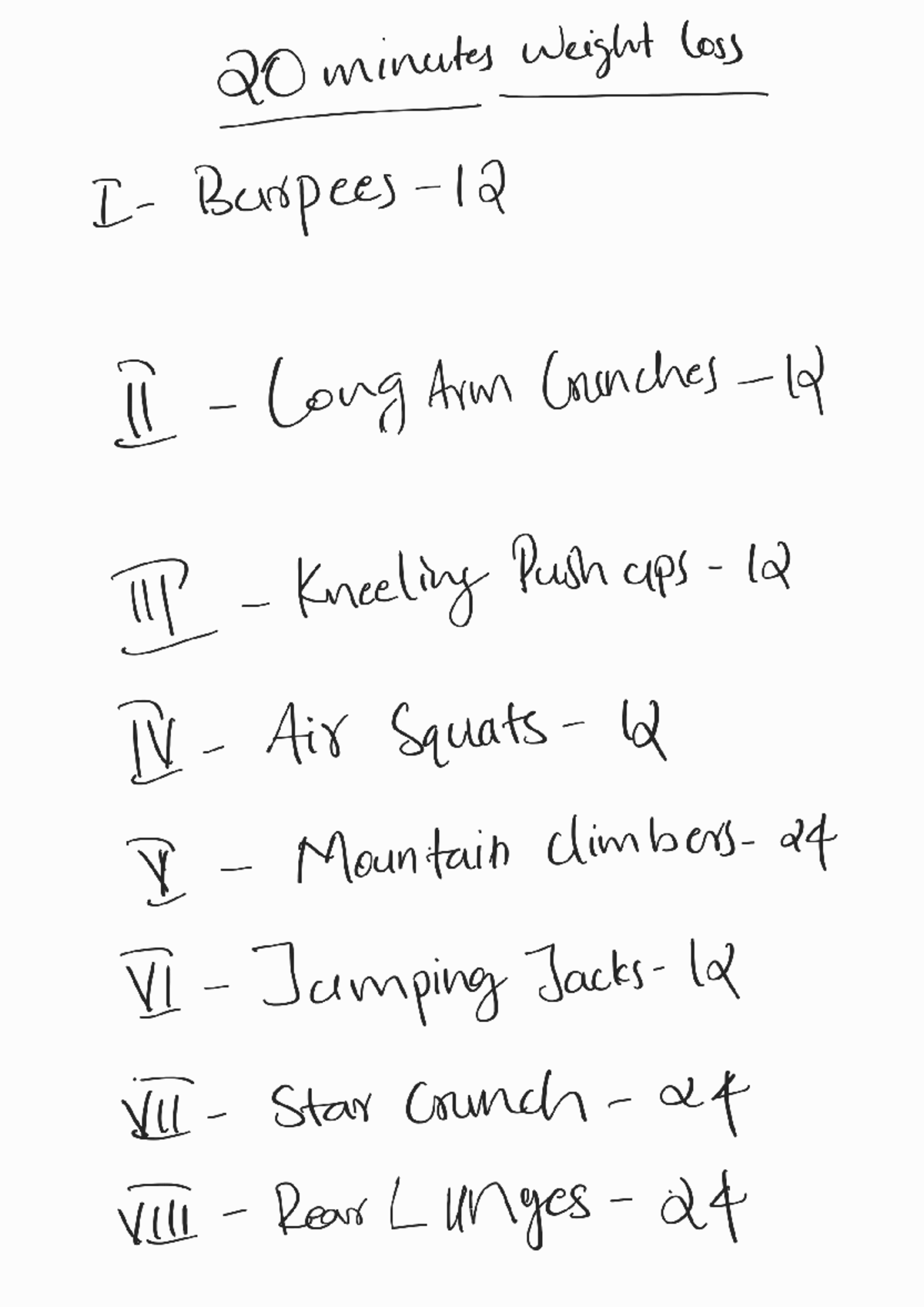 Workout Plan: 20 Min Weight Loss Routine with Burpees & More - Studocu