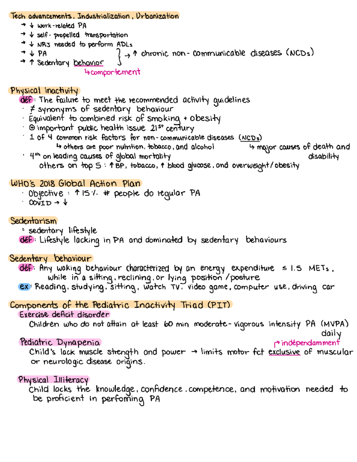 Chapter 1 Part 1: Impact of Sedentary Behavior on Health and Disease ...