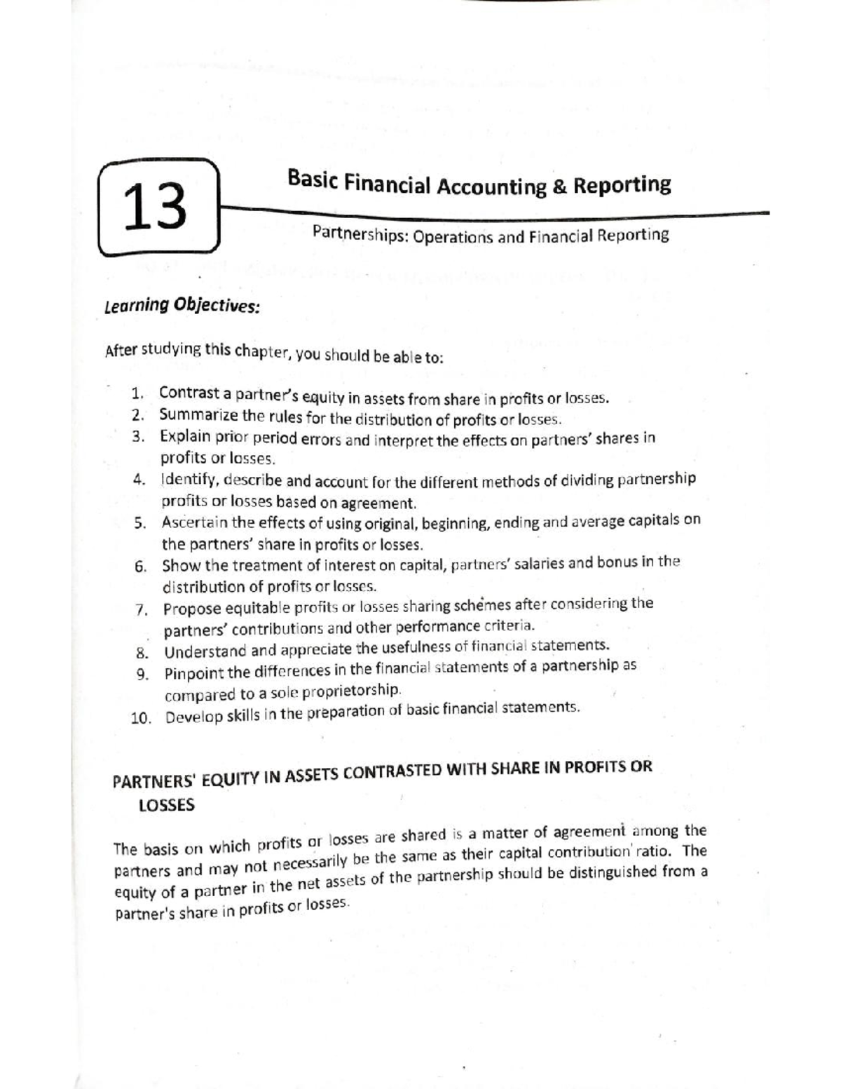 Chapter 13 - Lecture Notes on Financial Accounting Reporting ...