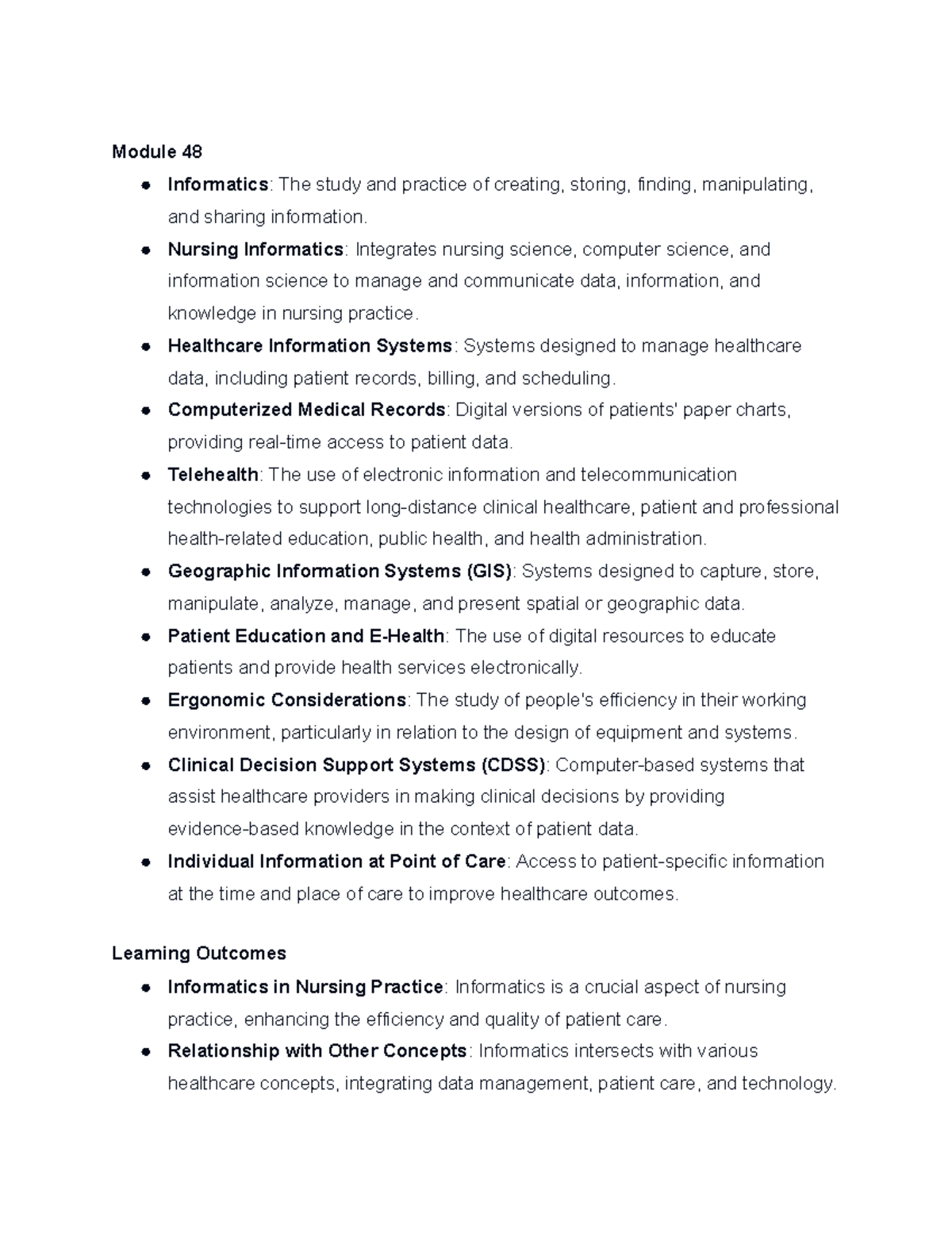 Informatics in Nursing: Telehealth, EHRs, and Patient Care Solutions ...