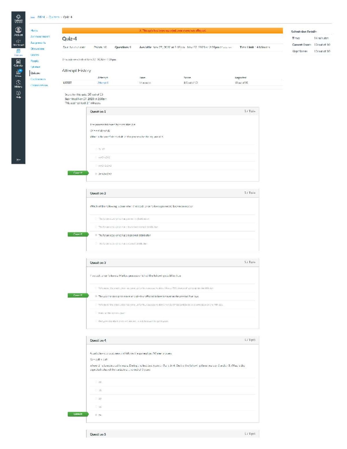 DRM Quizzes: BSM+Ito Test Insights and Score Analysis - Studocu