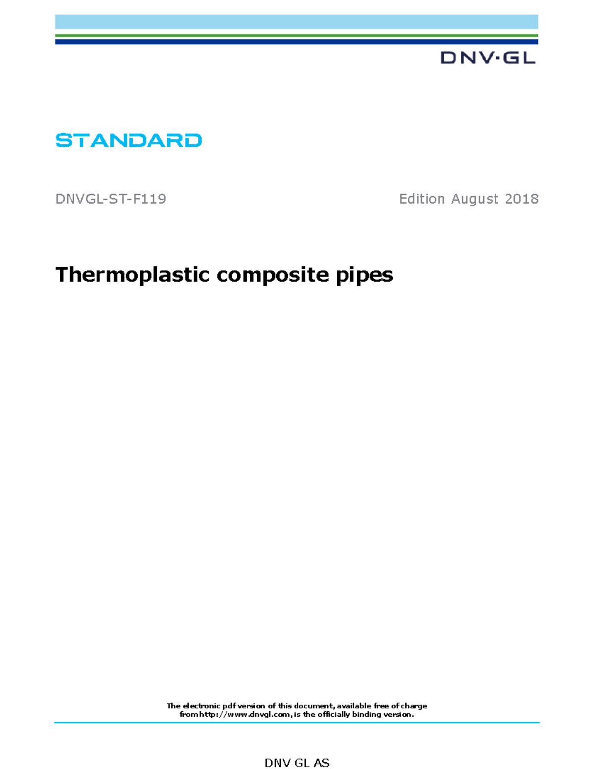 DNVGL-ST-F119 Standard: Guidelines for Thermoplastic Composite Pipes ...
