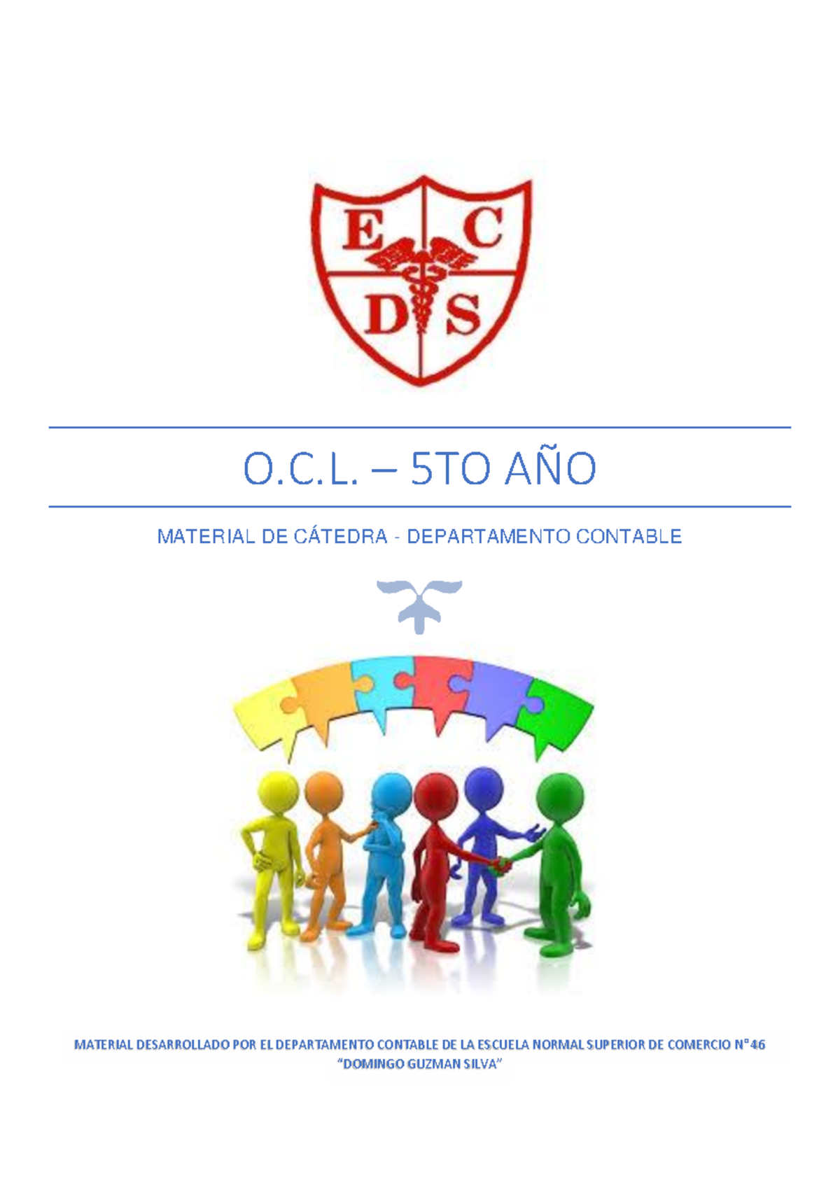 OCL 5TO AÑO: Material de Cátedra sobre Contextos Laborales - Studocu