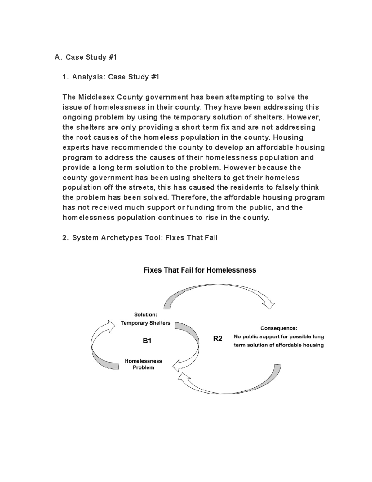A. Case Study 1: Analyzing Homelessness Solutions in Middlesex County - Studocu